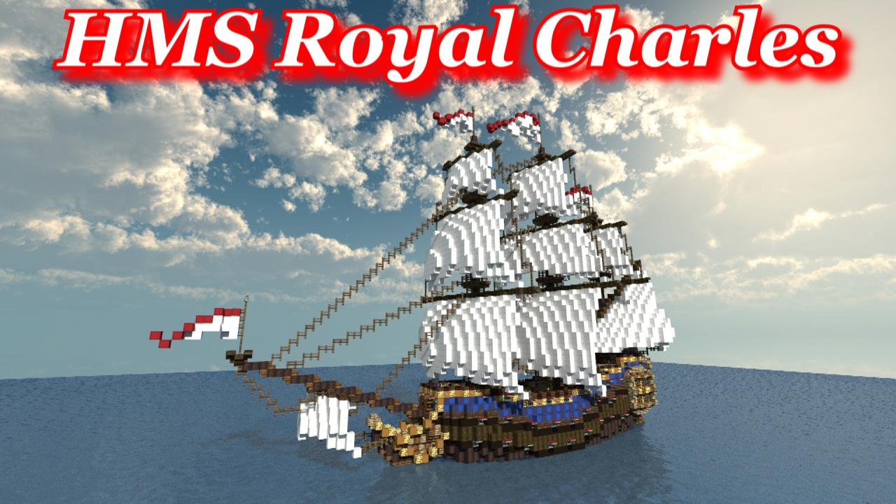 British Flagship: HMS Royal Charles Minecraft Map