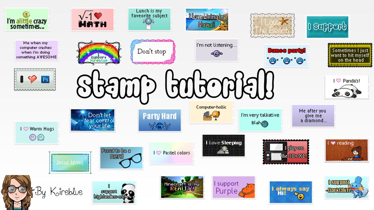 ⊰K¡r£⊱ How to make stamps! {220 Subscriber Special!!} Minecraft Blog