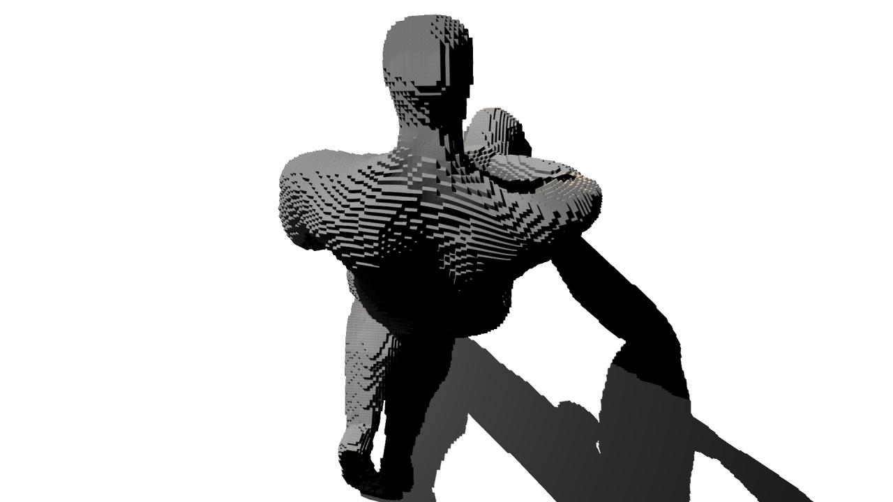 The Minecraft BURNING MAN | Timelapse of Hand-Built 230 Block Tall Man ...