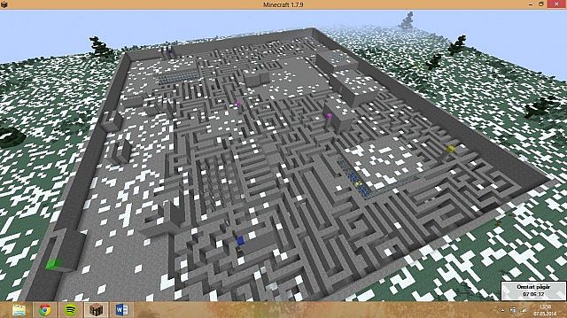 The maze Minecraft Map