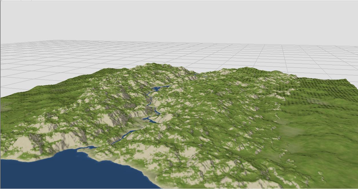 river canyon (custom terrain, 4000X4000) Minecraft Map