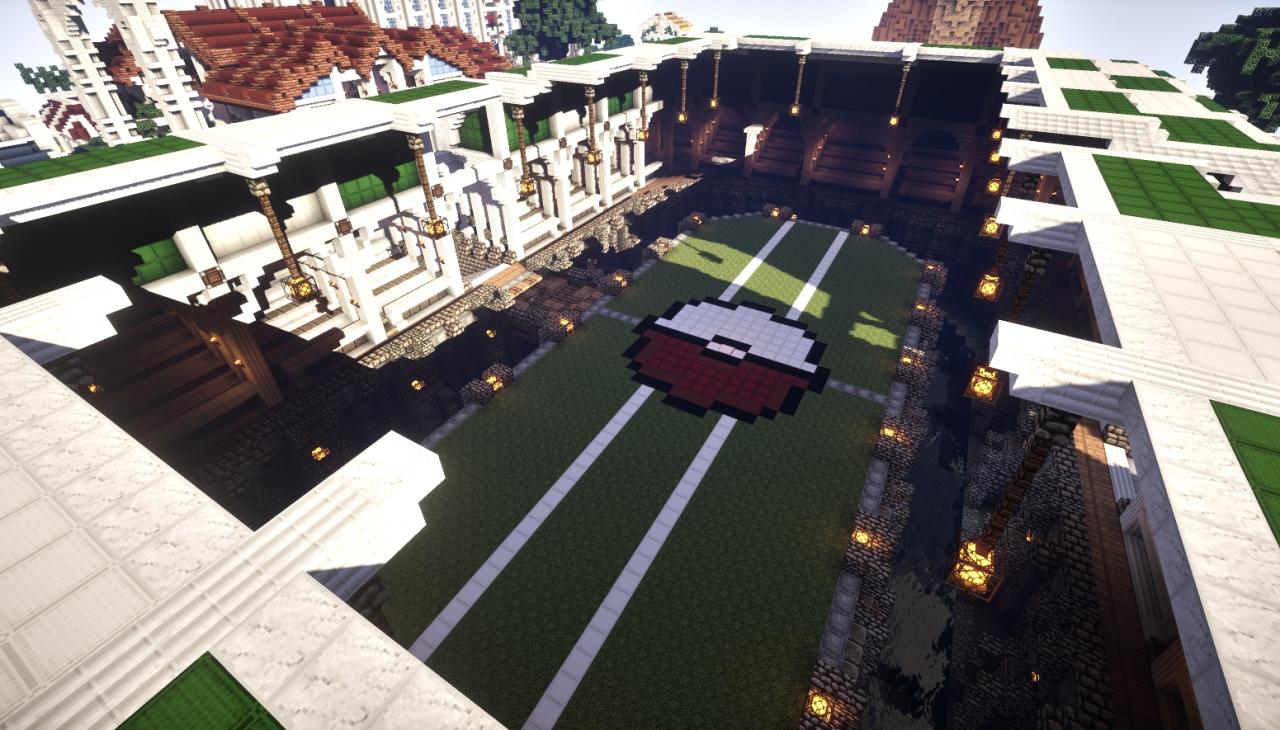 [Modern] Pokémon town [Commission] Minecraft Map