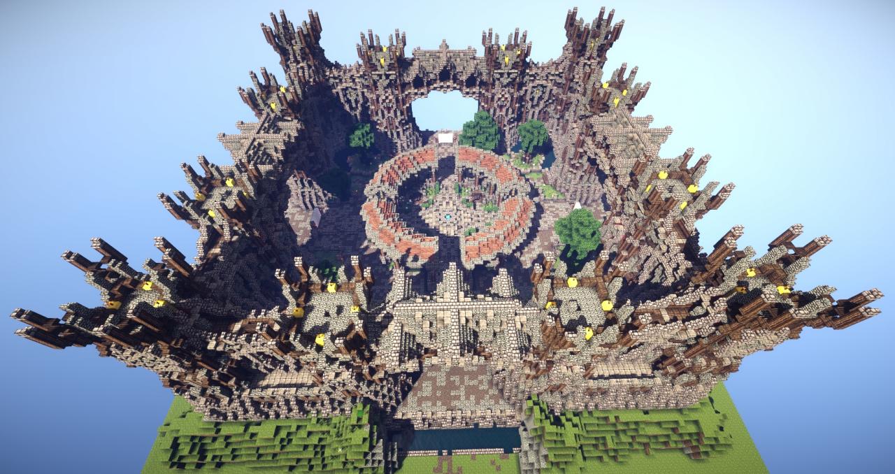 Faction Spawn, market and arena [Commission] Minecraft Map