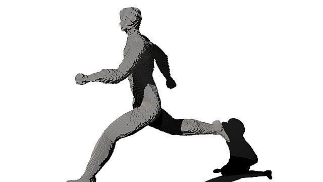 The Minecraft BURNING MAN | Timelapse of Hand-Built 230 Block Tall Man ...