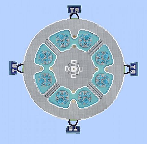 Heavens Kingdom [A Server Hub] [First Team Aqua Build] Minecraft Map