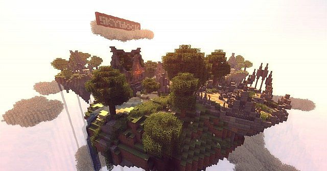 Sky island spawn :Commission Minecraft Map