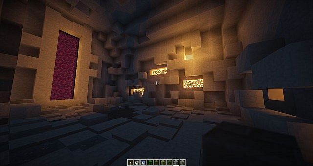Fully functional Ice Cave Netherhub entrance Minecraft Map