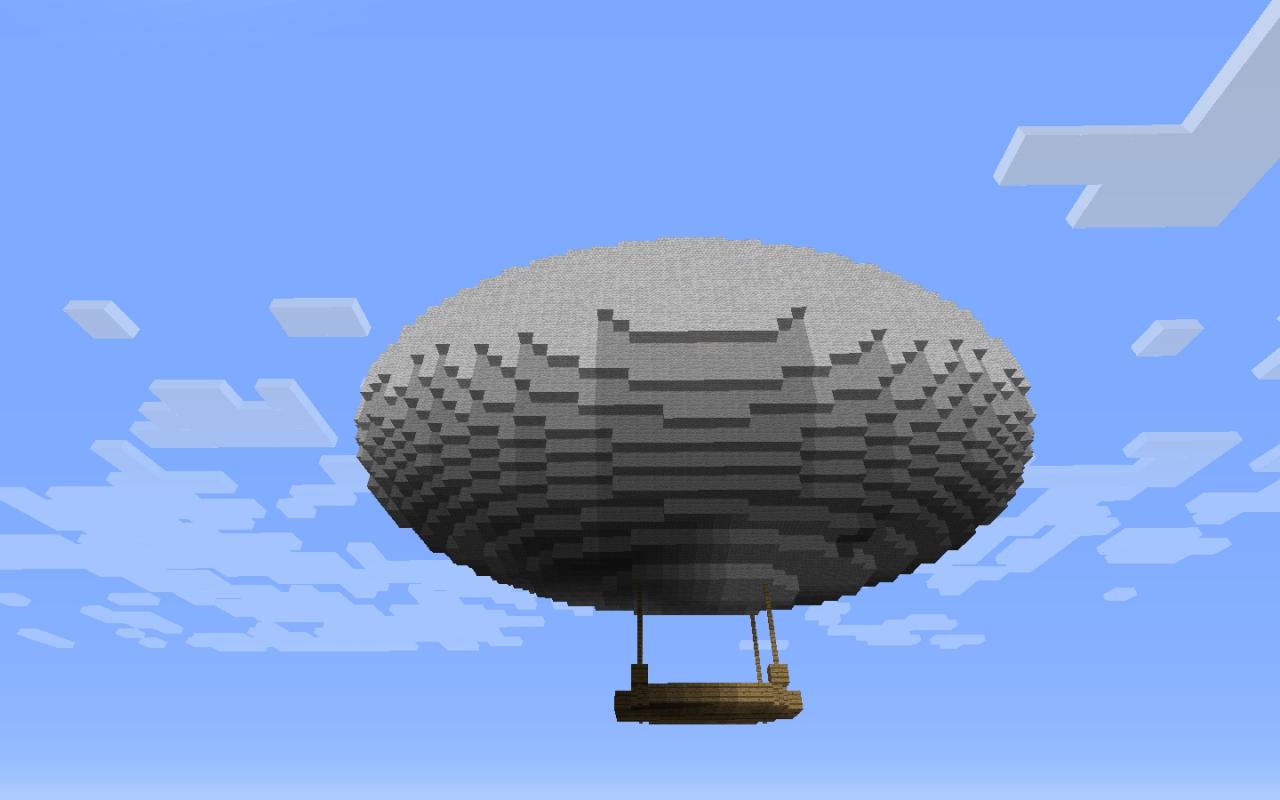 Hot Air Baloon/AirShip Minecraft Map