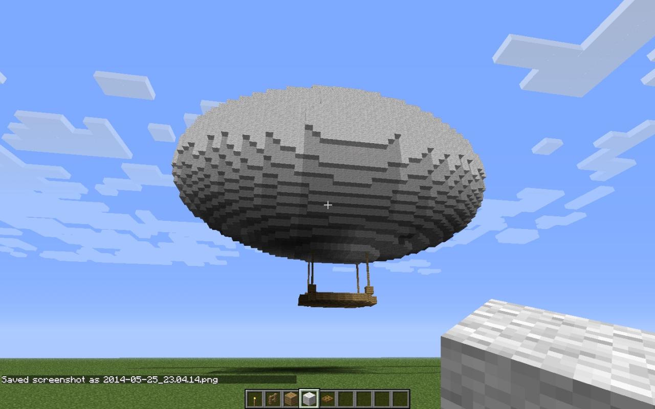 Hot Air Baloon/AirShip Minecraft Map