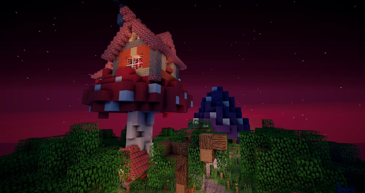 Fantasy House #2 (+Tutorial Video) SMBH series. MUSHROOM Minecraft Map