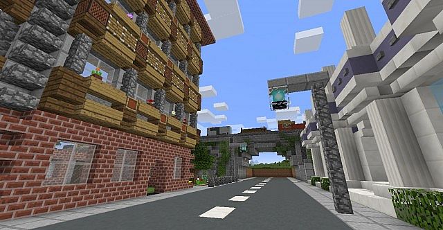 Small Town area. Minecraft Map