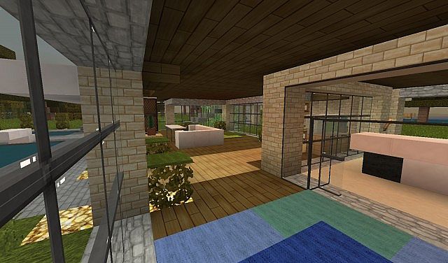 Sand | Modern House Minecraft Map