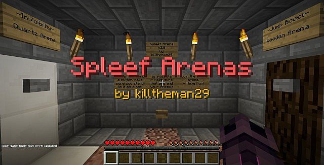 Spleef Arenas with Custom Effects v2.0 [1.8+] [Mini-Game] Minecraft Map