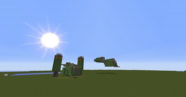 SS-54 Assault ship (Bounty hunter gunship) Minecraft Map