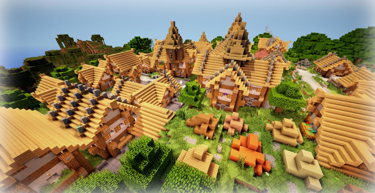 Basic Medieval settlement (Town) Minecraft Map