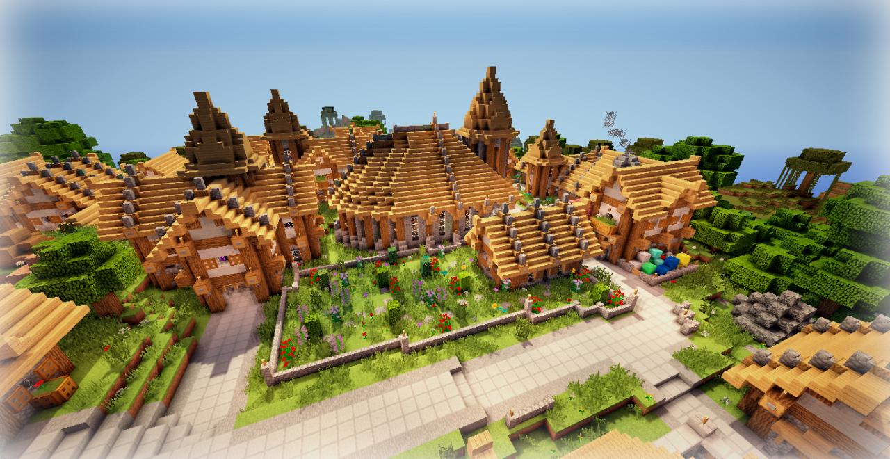 Basic Medieval settlement (Town) Minecraft Map