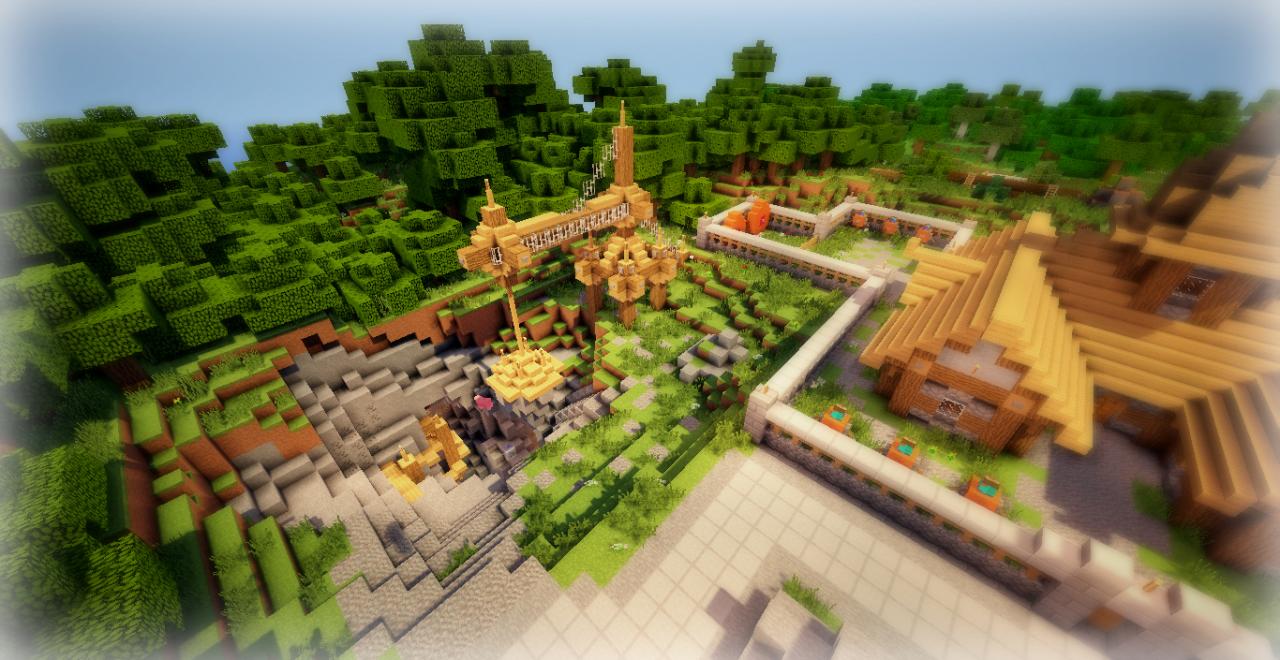 Basic Medieval settlement (Town) Minecraft Map