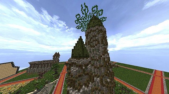 Lil Green Castle [Legit Plotworld Build] Minecraft Map