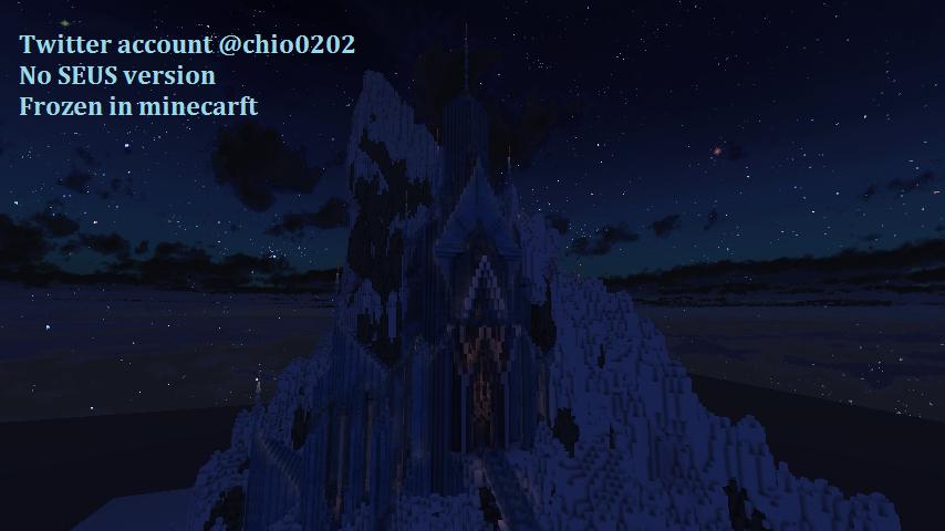 Frozen Elsa's castle in minecraft Minecraft Map