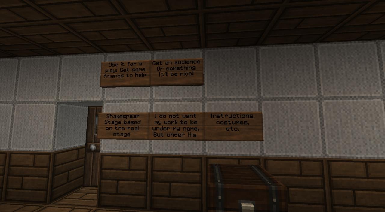 Shakespear Stage Minecraft Map