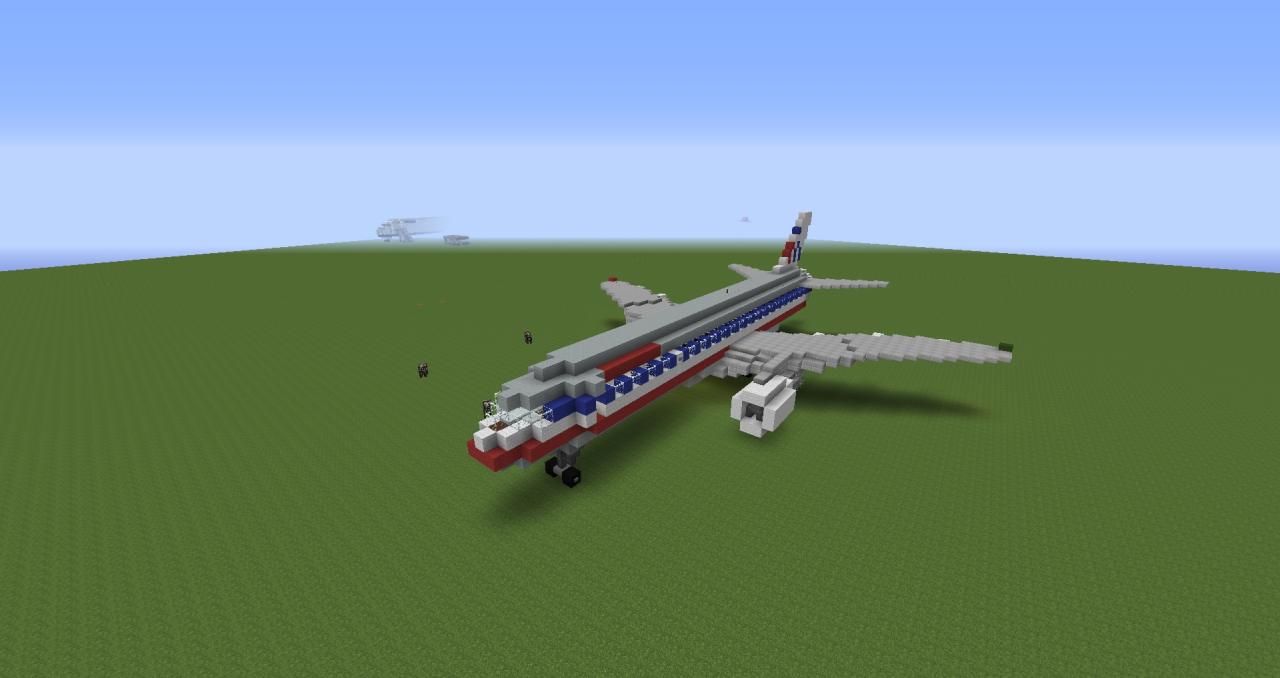 4 very detailed aircraft Minecraft Map