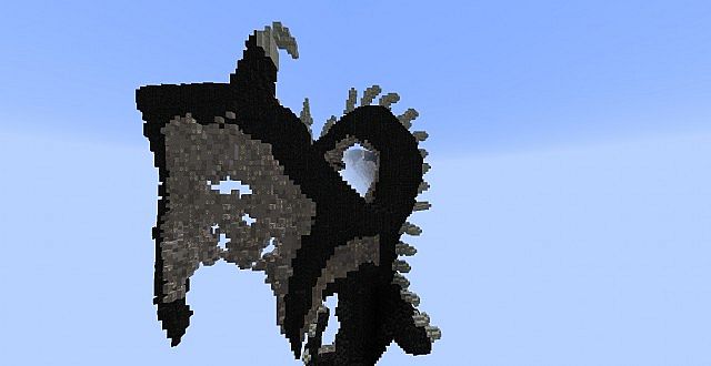 Giant Black Dragon Minecraft Map