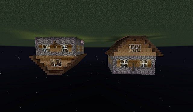 House upside down Minecraft Map