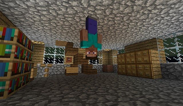 House upside down Minecraft Map
