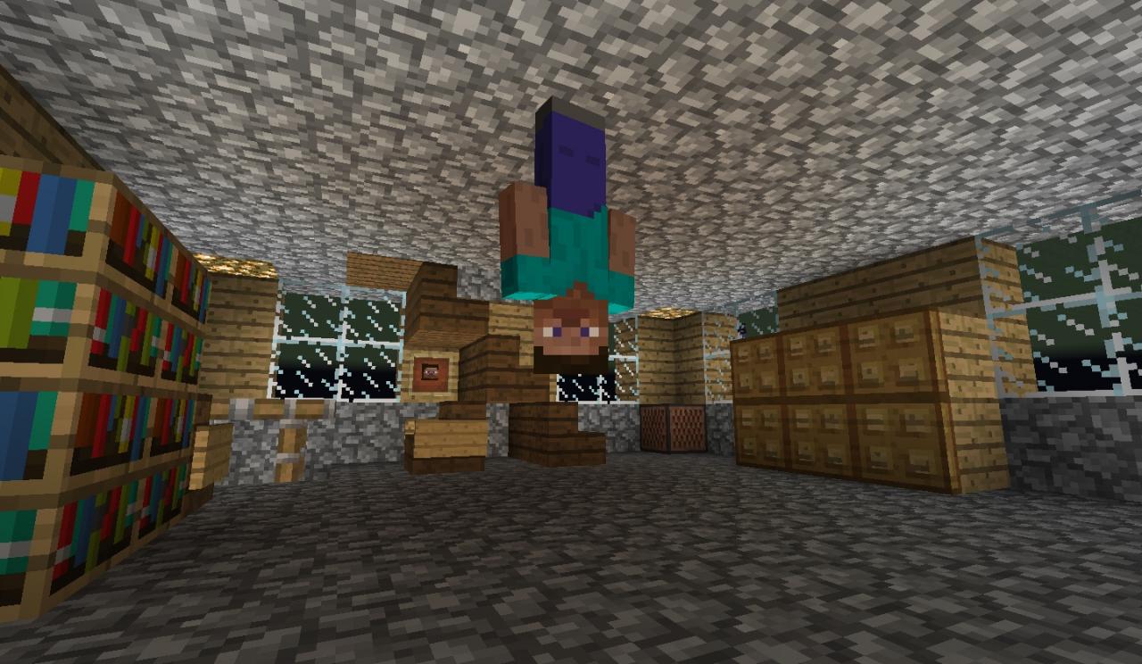 House upside down Minecraft Map