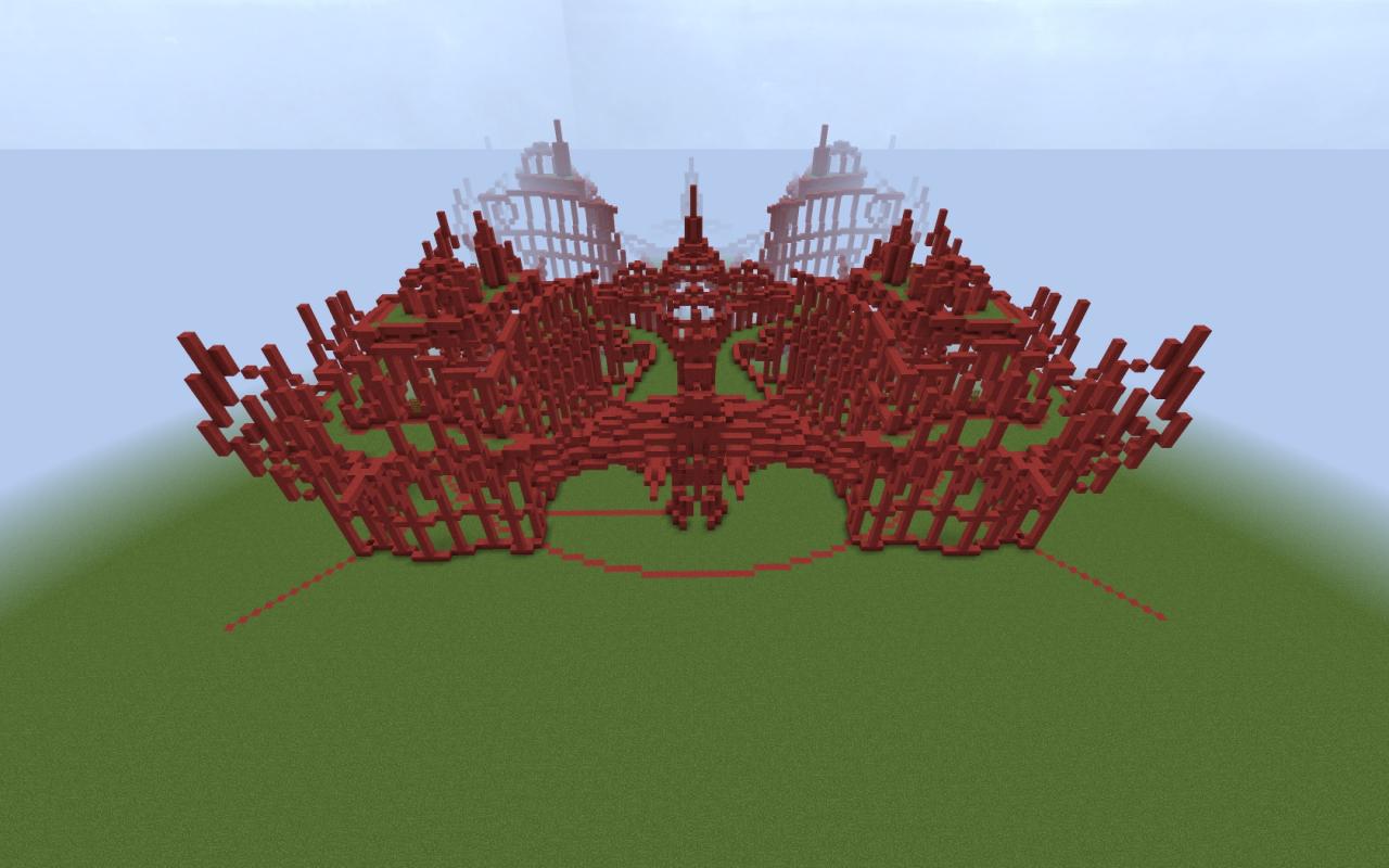 blue prints in red Minecraft Map