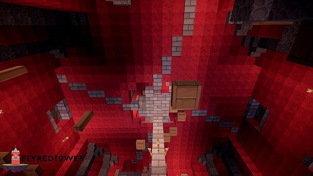 Fly Red Tower Minecraft Map