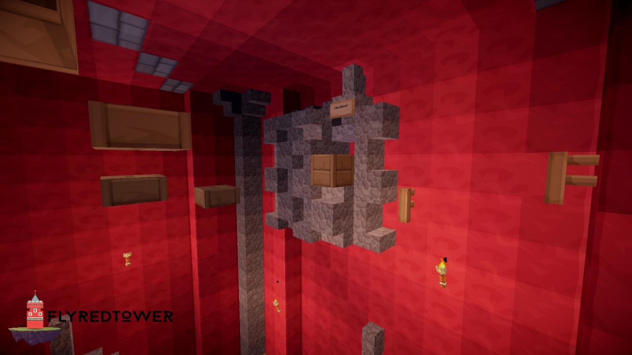 Fly Red Tower Minecraft Map