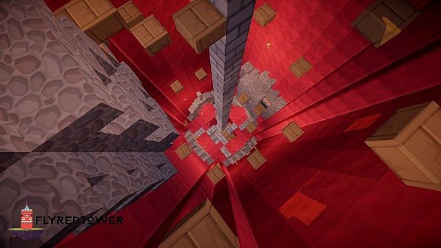 Fly Red Tower Minecraft Map