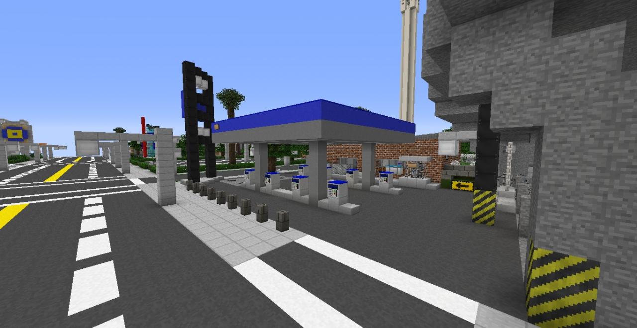 Gas Stations -Greenfield Minecraft Map