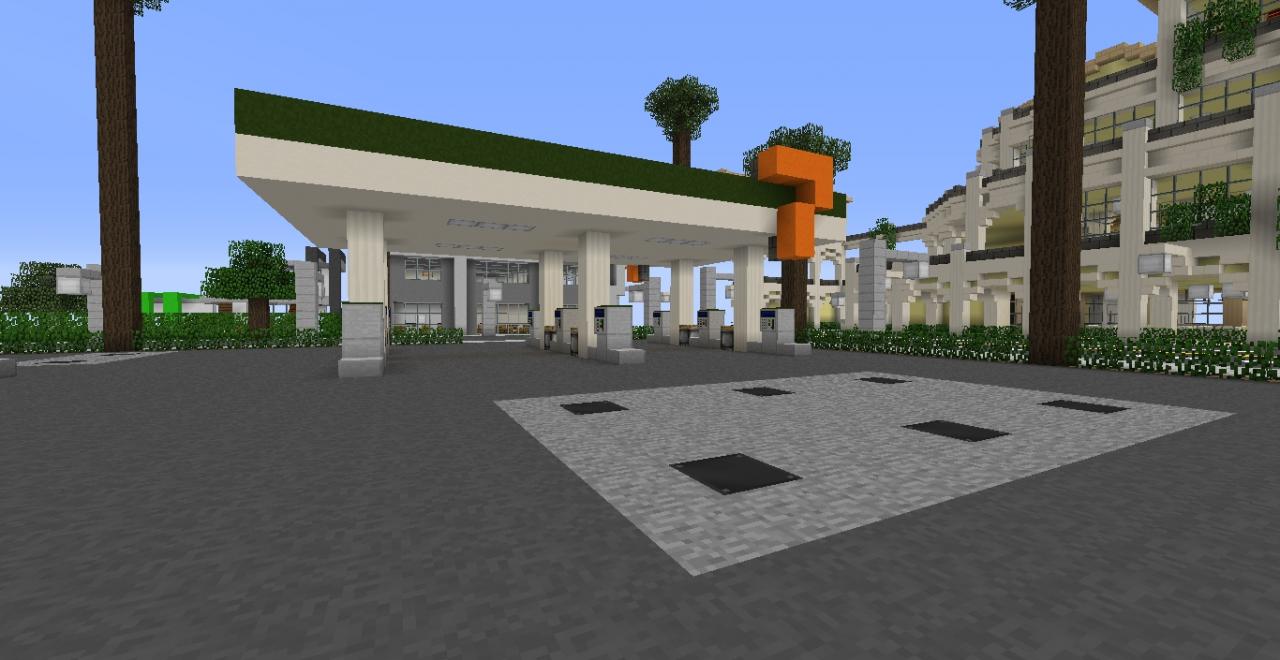 Gas Stations -Greenfield Minecraft Map