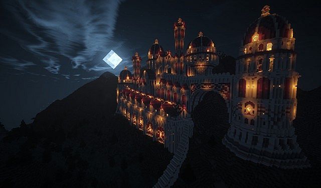 The Fantastical Purple Palace Minecraft Map
