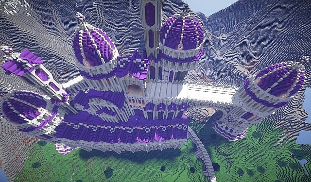 The Fantastical Purple Palace Minecraft Map