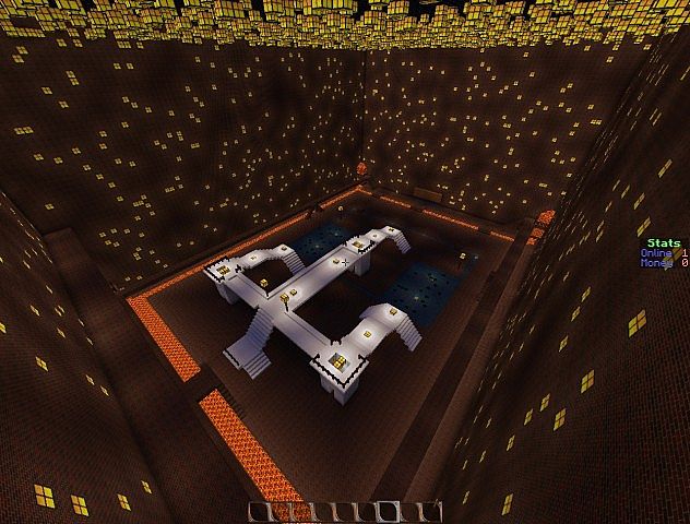 Kit PvP Arena brick/quartz Minecraft Map