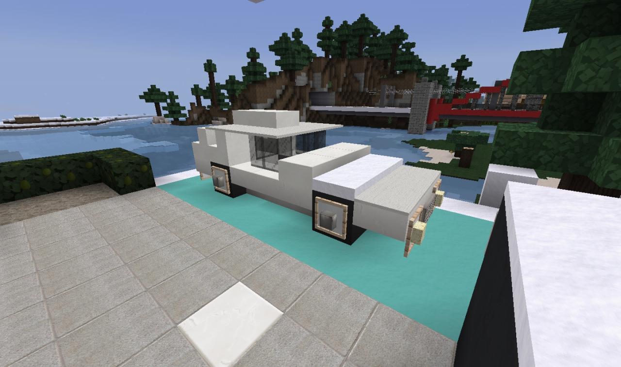 Classic White DMC Delorean Minecraft Project