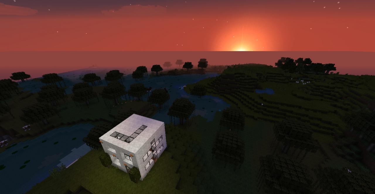 7x7 modern house Minecraft Map