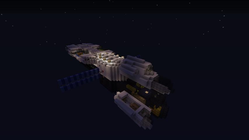 Spacetanic the spaceship Minecraft Map