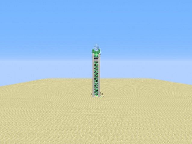 Piston Elevator Minecraft Map