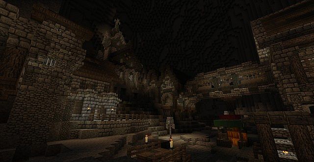 Underground medieval city Minecraft Project