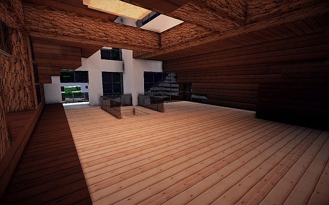 Snowvale Modern A-Frame House Minecraft Map
