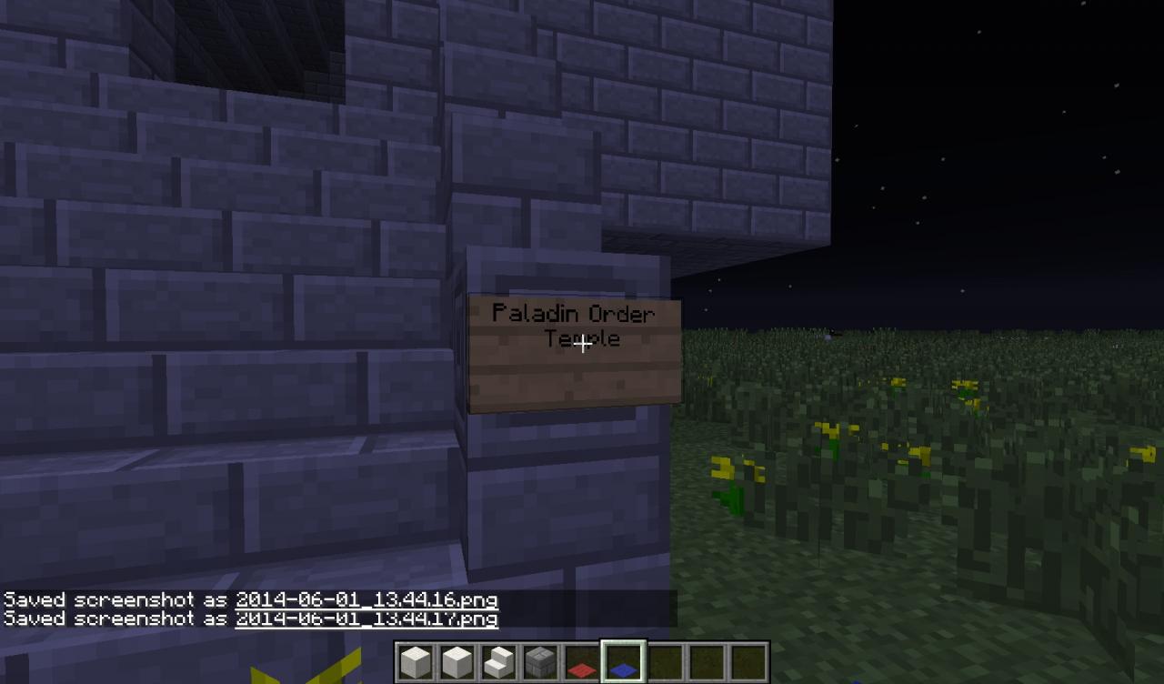 Paladin Temple and monument Minecraft Map