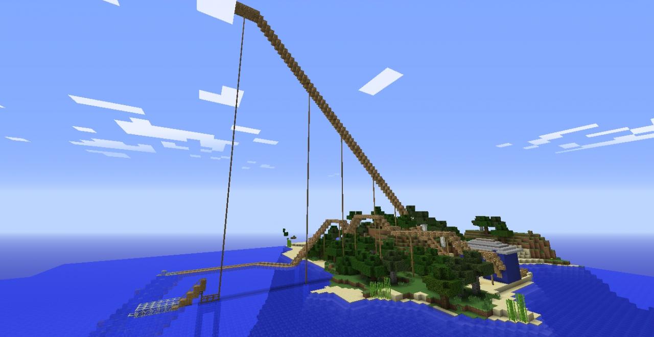 Under the Ocean Roller Coaster Minecraft Map