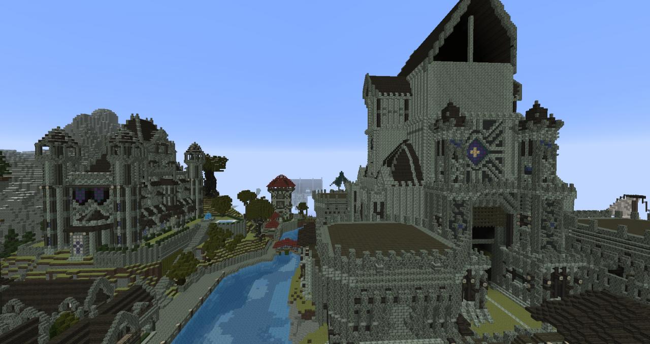 small city build Minecraft Map