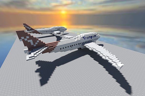 Boeing 747-400 [1:1 Fully Furnished] Minecraft Map