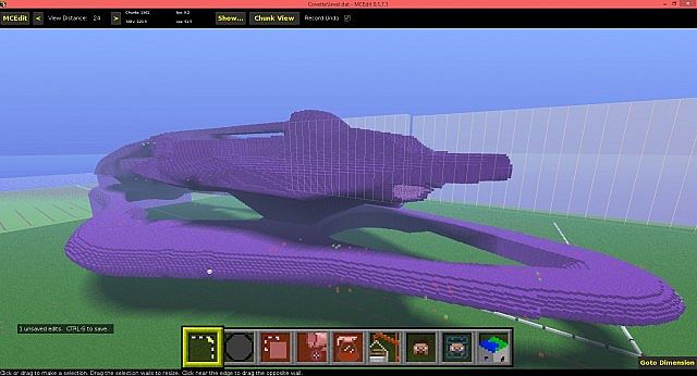 Halo SDV-class heavy corvette Minecraft Map