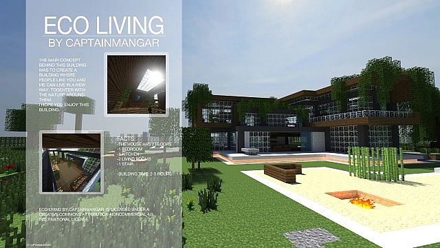 Eco Living | Live together with the Nature Minecraft Map